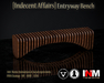 Second Life Marketplace - [Indecent Affairs] Wooden Entryway Bench